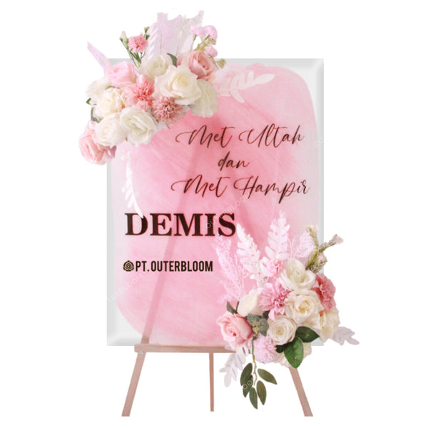 Jual Papan Bunga Acrylic Pink Salute Harga Terbaik February 2025 ...