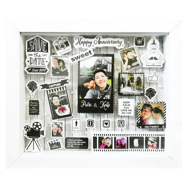 Jual Custom Collage 3D Pop Up Frame Harga Terbaik Oktober 2025 | Outerbloom